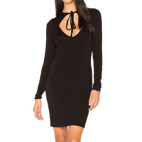 Clayton | Dresses | New Black Bodycon Keyhole Knit Dress | Poshmark